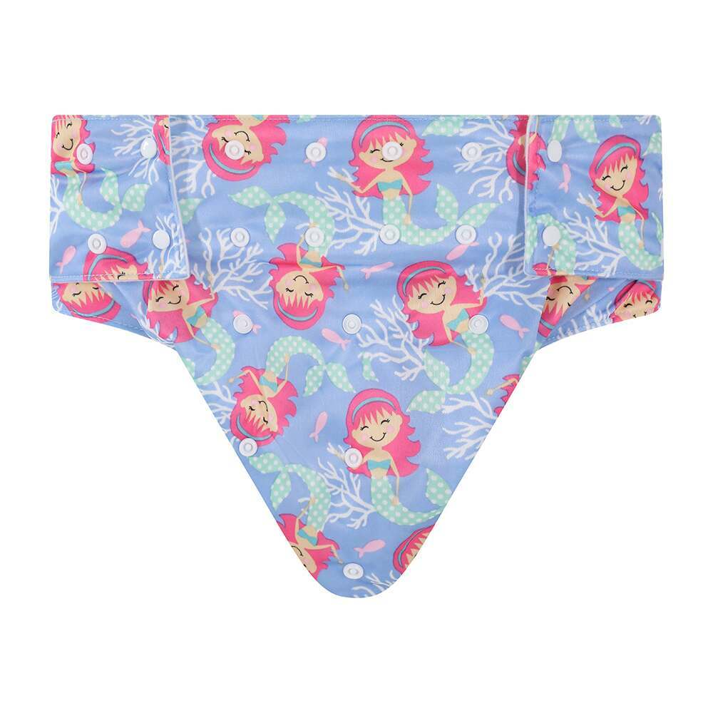 One Size Adult Pocket Nappy - Buttons - Mermaid – ABDL Marketplace
